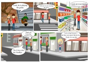 Present simple or present continuous? - Games to learn English